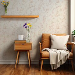 Vintage Toile Peel and Stick Wallpaper Warm Beige French Country Farmhouse