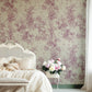 Purple Vintage Floral Toile French Country Peel and Stick Wallpaper ...